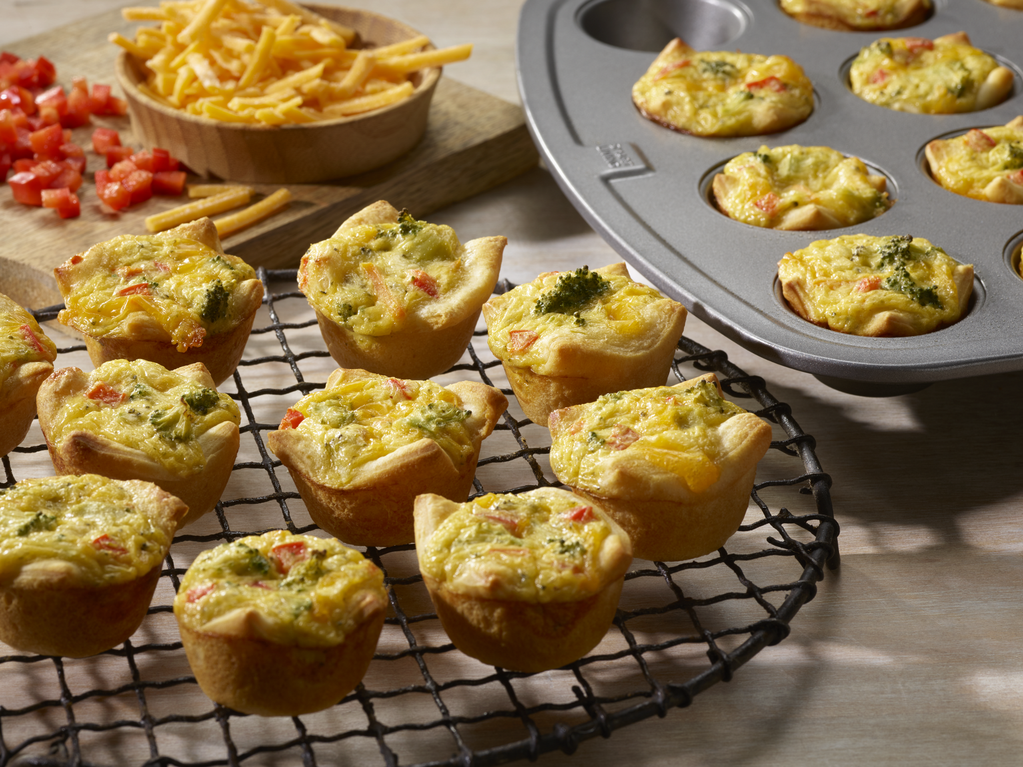 Broccoli Cheddar Quiche Bites | Panera Bread